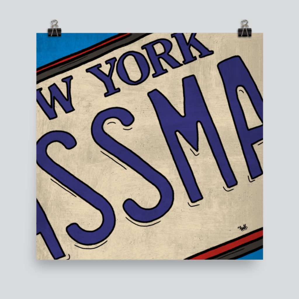 Assman License Plate Seinfeld Inspired Art Print - Cult Potato